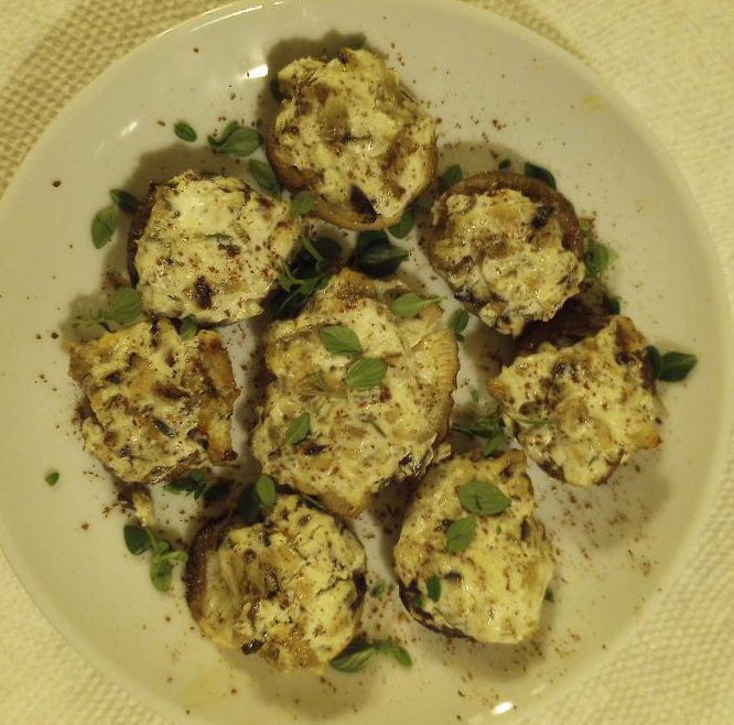 Middle-Eastern Labneh Stuffed Shiitakes – Fat Moon Mushrooms