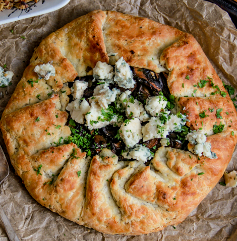 Mushroom and Onion Galette – Fat Moon Mushrooms